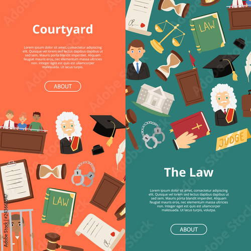 "Legal justice lawyer business court judge banner regulatory compliance ...