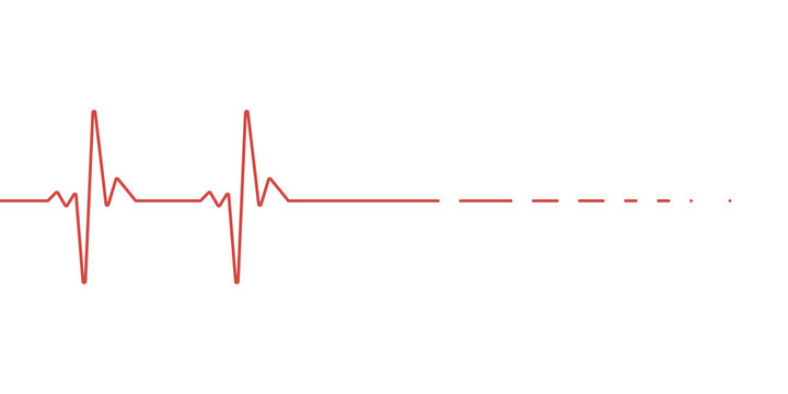 Ecg White Background