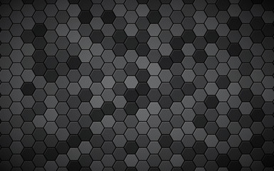Sewing fabric with Abstract hexagon black background. Hexagon texture ...