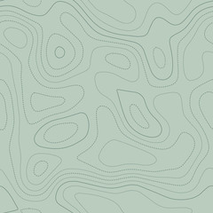 Sewing fabric with Actual topographic map in green tones, seamless ...