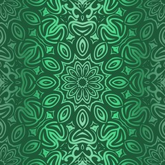 Sewing fabric with Floral Pattern, Green color Design. For Design ...