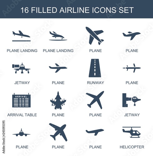 "airline icons" 스톡 이미지, 로열티프리 벡터 파일 : Fotolia.com - 이미지 245093395