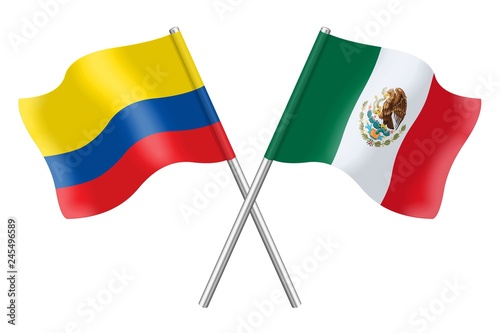 "Flags. Colombia and Mexico" Stock photo and royalty-free images on ...