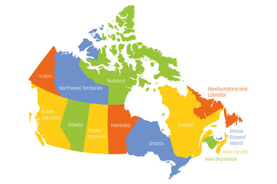 Canada Physical Regions Map