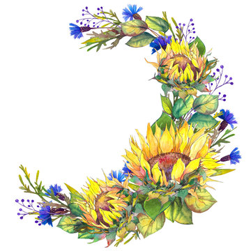 Sunflower Circle Border Images – Browse 1,453 Stock Photos, Vectors ...