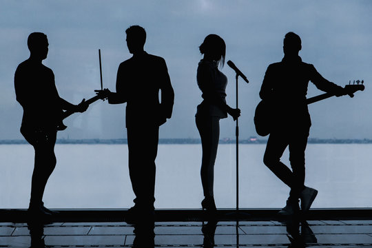 Worship Band Silhouette