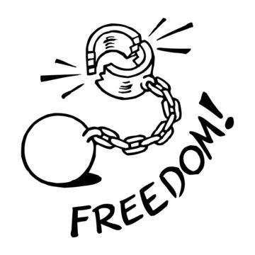 Broken Shackles Clipart