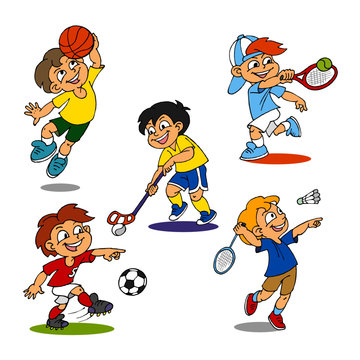 Clipart Of Olympic Kids