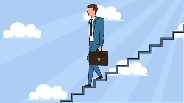 Cartoon Stairs Going Down