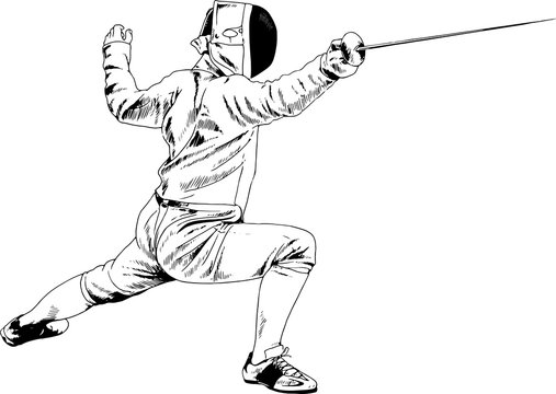 Fencing Epee Art