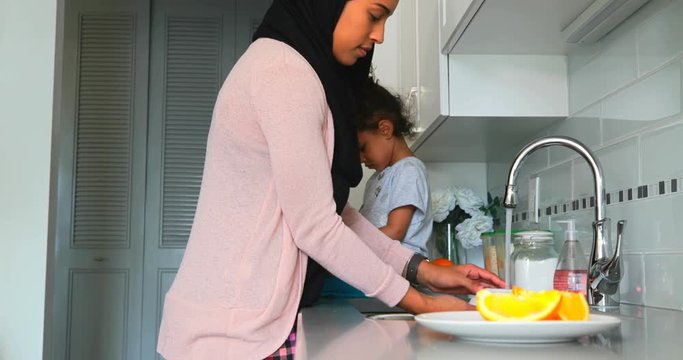 Hijab Muslim Cleaning Images – Browse 17 Stock Photos, Vectors, and ...