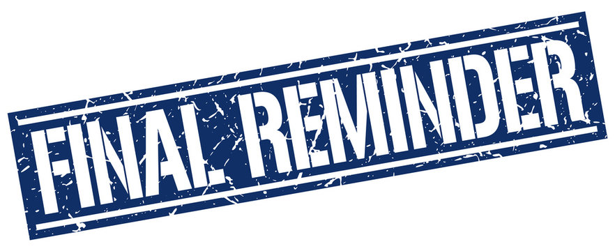 "Final Reminder" Images – Parcourir 286 le catalogue de photos ...