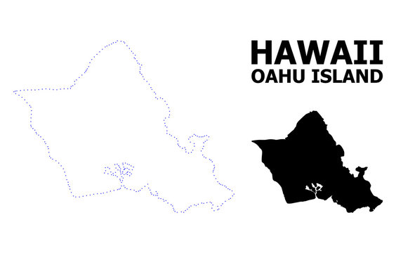 Honolulu Island Outline