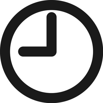 Black Clock Icon Png