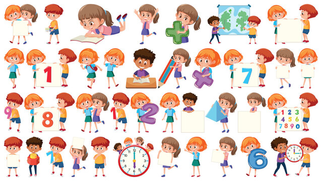 4,349 BEST Kids Math Clipart IMAGES, STOCK PHOTOS & VECTORS | Adobe Stock