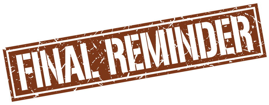 "Final Reminder" Images – Parcourir 286 le catalogue de photos ...