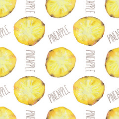 Sewing fabric with Pineapple slices pattern - CottonBee