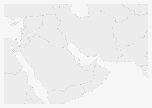 Middle East Political Map Blank