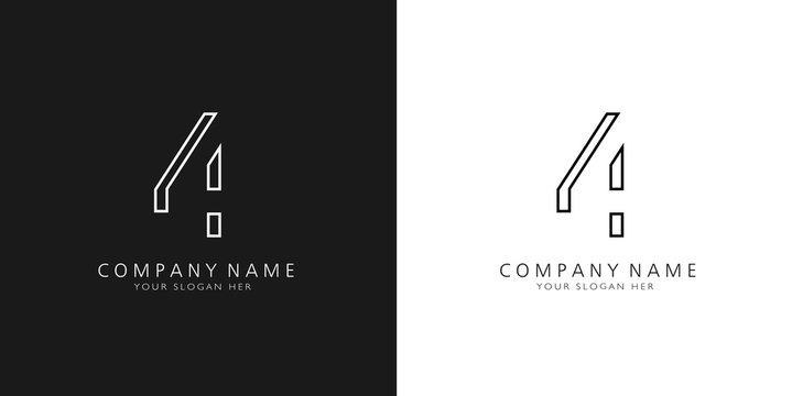 Number 4 Logo Design