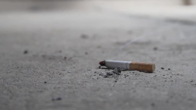 Cigarette Ash Falling