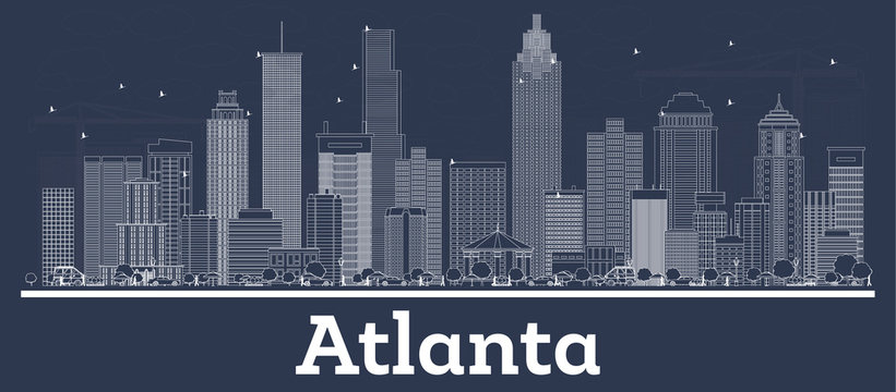 Atlanta Skyline Outline Images – Browse 281 Stock Photos, Vectors, and ...