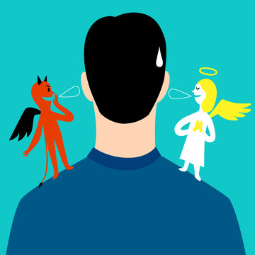 Angel And Devil On Shoulder Images – Browse 402 Stock Photos, Vectors ...