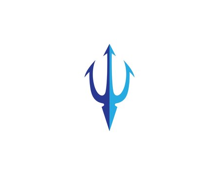 Blue Trident Symbol