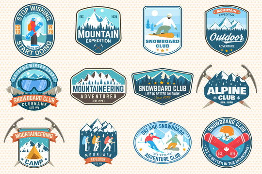 Ski And Snowboard Club Logo Images – Browse 961 Stock Photos, Vectors ...