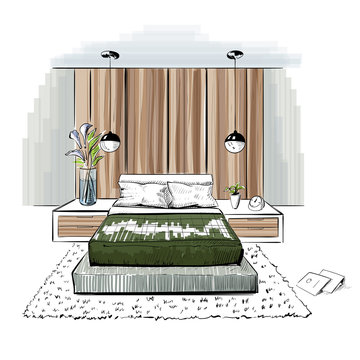 Bedroom Line Drawing Images – Browse 9,980 Stock Photos, Vectors, and ...