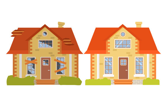 Rundown House Clipart