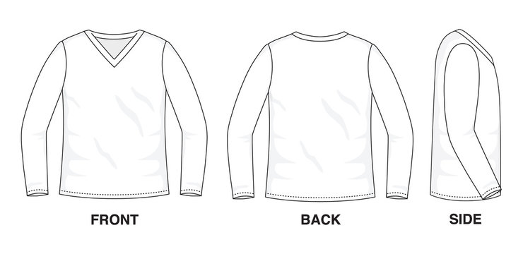 Long Sleeve Tshirt Side View Images – Browse 3,462 Stock Photos ...