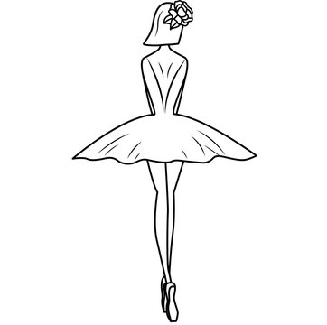 Easy Ballet Dancer Drawing