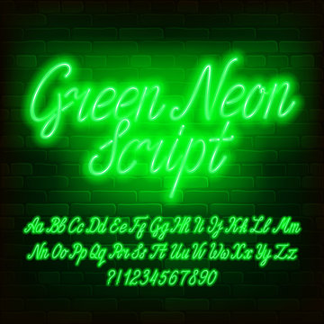 Green Neon Letters Images – Browse 41,187 Stock Photos, Vectors, and ...