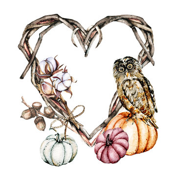 Cute Fall Owl Wallpaper