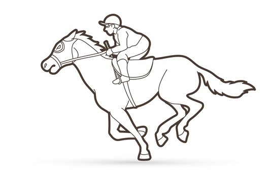 Barrel Racing Outline