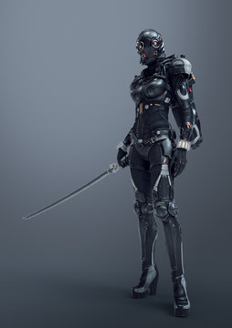 Female Sci Fi Light Armor