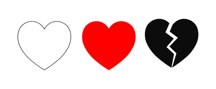 Broken Heart Clipart Images – Browse 4,350 Stock Photos, Vectors, and ...