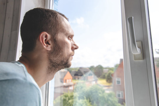 Guy Looking Out Window Images – Browse 3,865 Stock Photos, Vectors, and ...