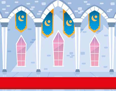 Inside Cartoon Castle Drawing