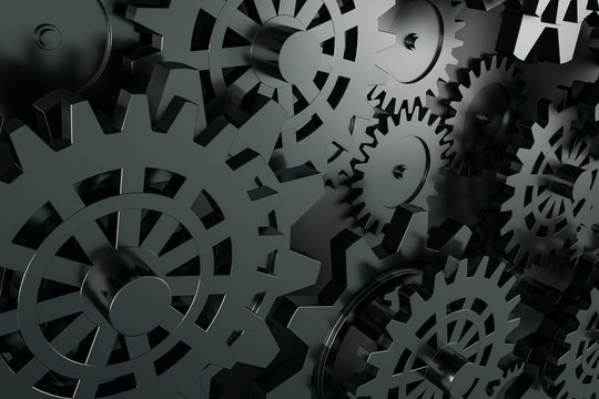 Dark Gears Background