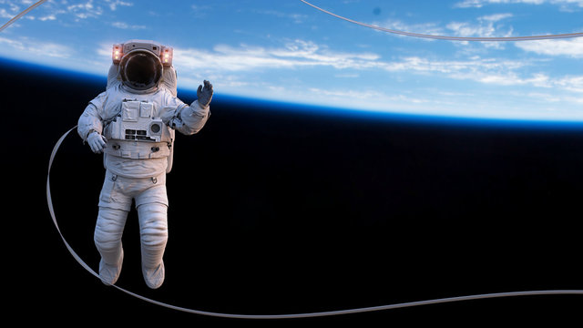 Tether In Astronaut Suit