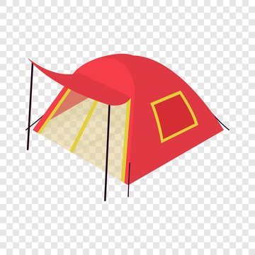 Red Camping Tent Clipart