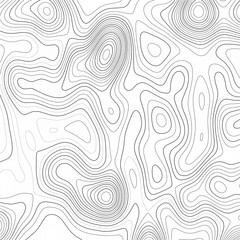 Sewing fabric with Topography map background. Vector geographic contour ...