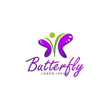 Purple Butterfly Logo Images – Browse 3,531 Stock Photos, Vectors, and ...