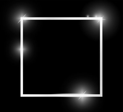 White Square With Black Outline