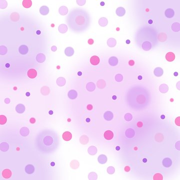 Pink And Purple Polka Dot Wallpaper