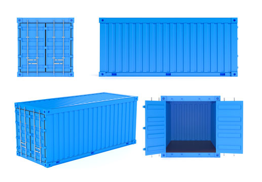 Blue Shipping Container Images – Browse 145,628 Stock Photos, Vectors ...