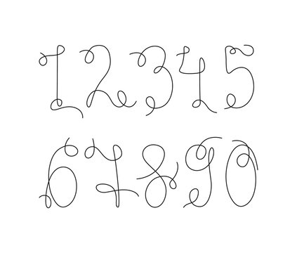 Continuous Line Numbers Images – Browse 3,638 Stock Photos, Vectors ...