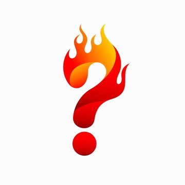 Animated Flame Question Mark