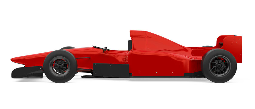 Formula One Race Car Side View